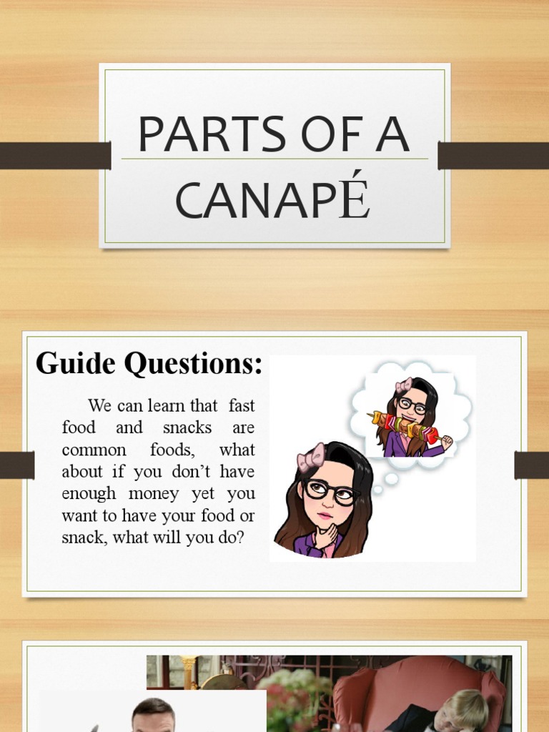 Components of a Canapé Explained | PDF