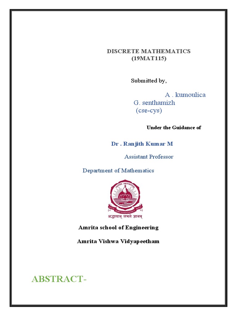 Maths Case Study | Download Free PDF | Eigenvalues And Eigenvectors ...