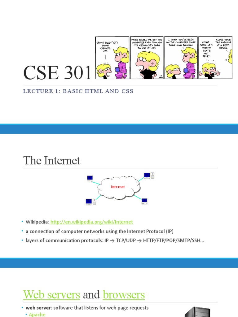 Basic HTML and CSS | Download Free PDF | Internet Protocol Suite ...