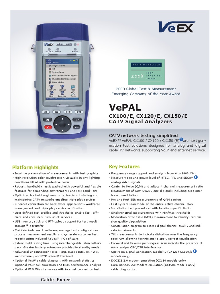 Vepal: General Specifications Ordering Information Specifications ...