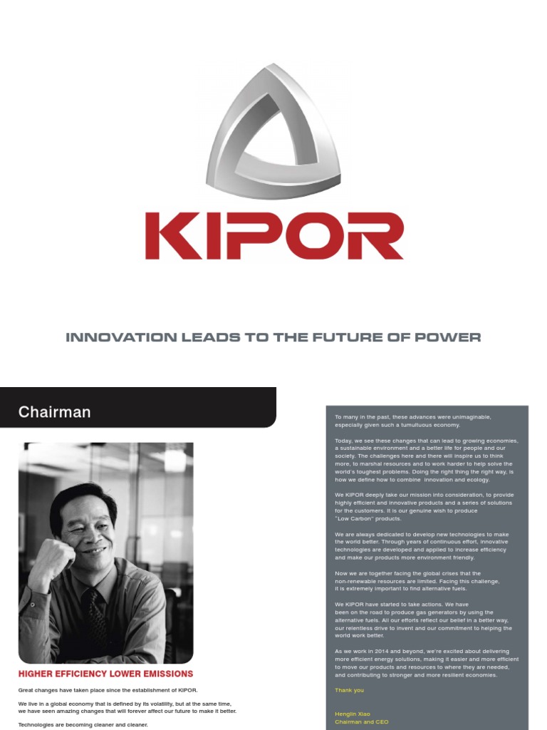 Kipor Diesel Generator KDE23SS3 Catalogue | PDF | Power Inverter ...