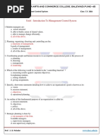 MSBTE Management MCQs | PDF