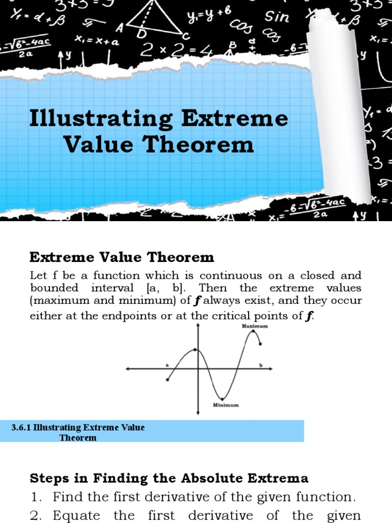 3.6 Illustrating Extreme Value Theorem | PDF | Maxima And Minima ...