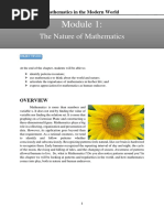 Module 1 The Nature of Mathematics. Mathematics in Our World | PDF ...