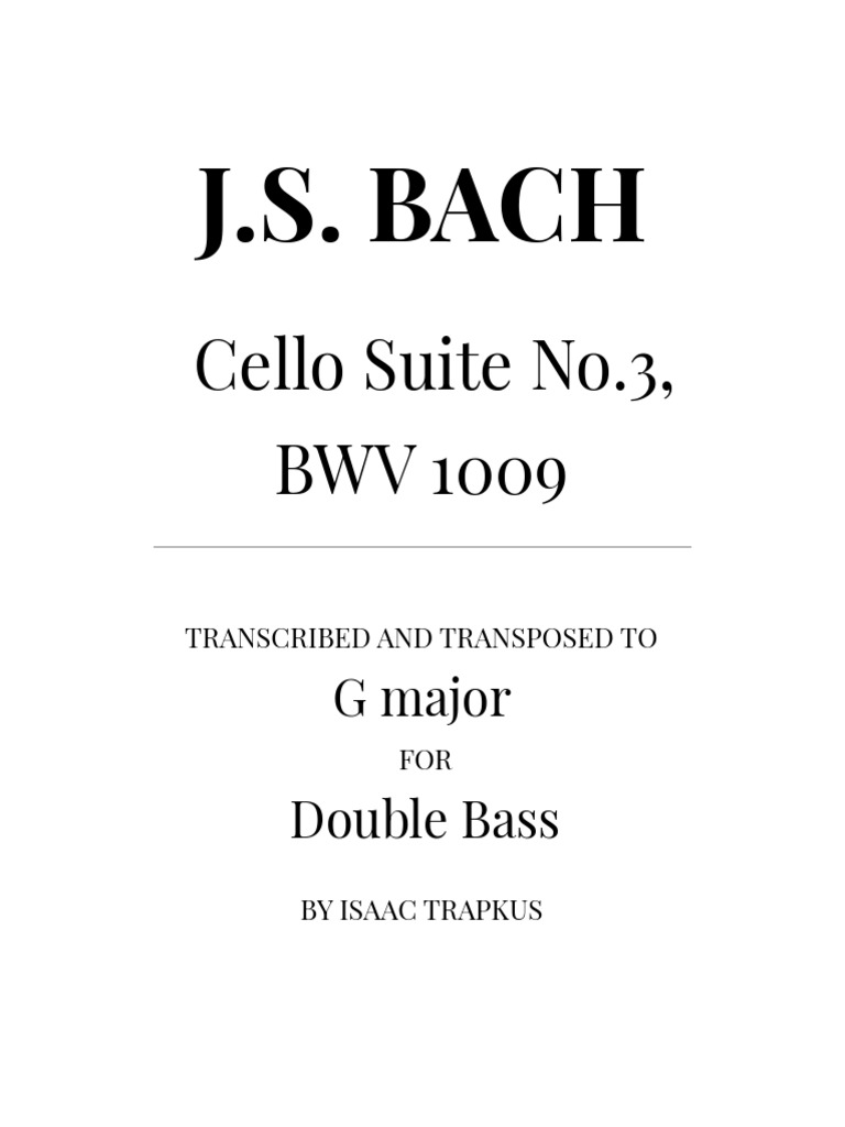 IMSLP703564-PMLP164351-Bach Cello Suite 3-Final | PDF | Johann ...
