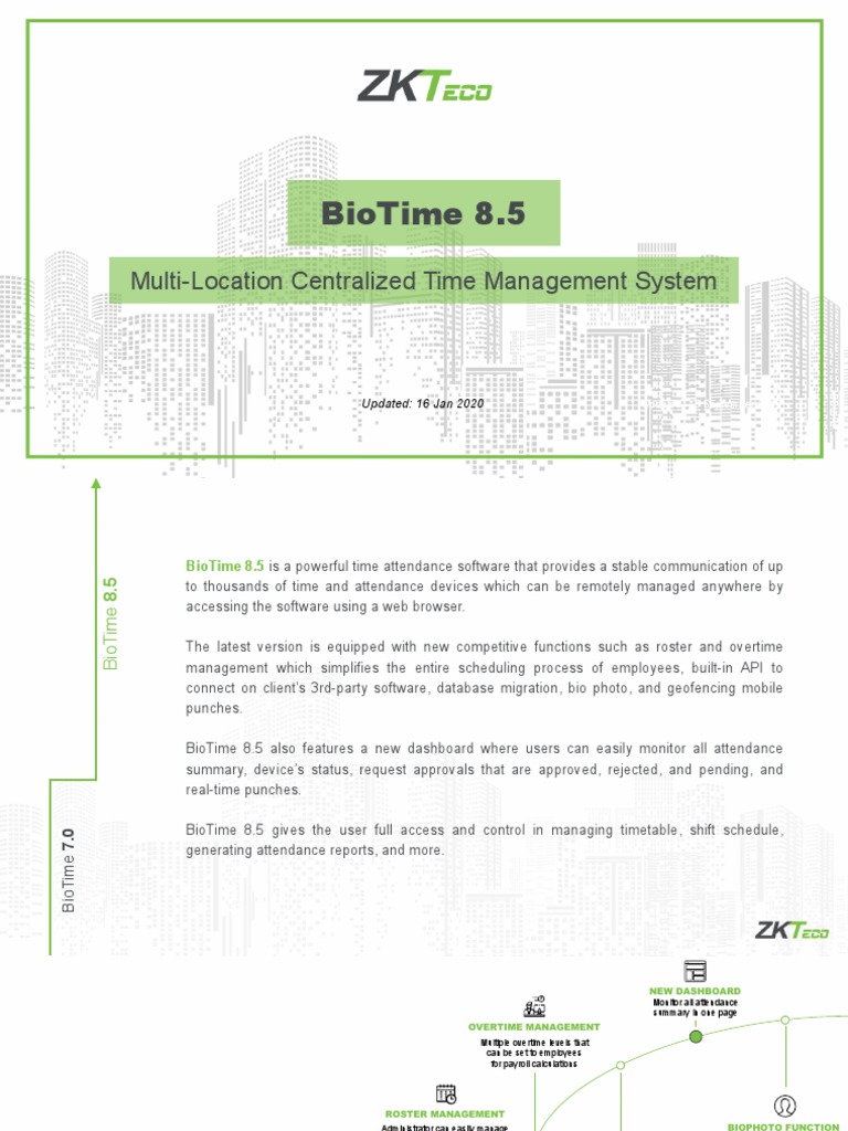 BioTime 8.5 Introduction | PDF | Application Software | World Wide Web
