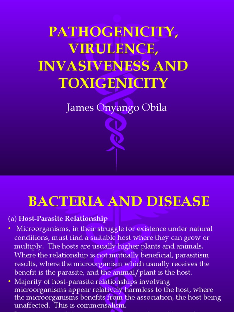 Infection, Pathogenicity and Virulence | PDF | Virulence | Transmission ...