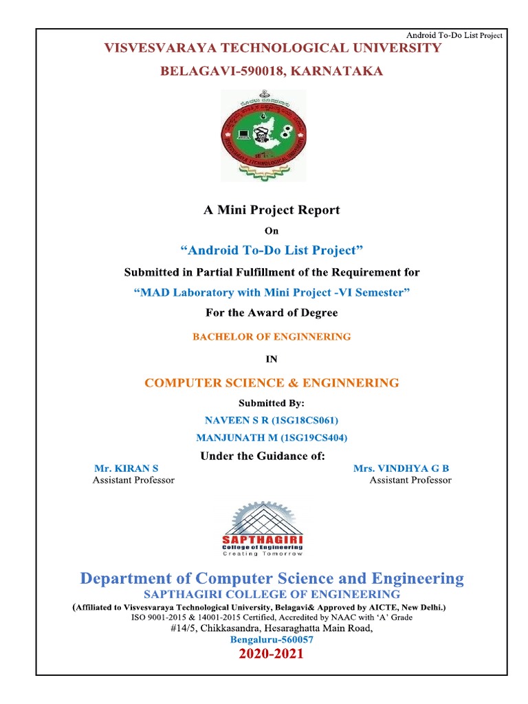 MAD Project Report | PDF