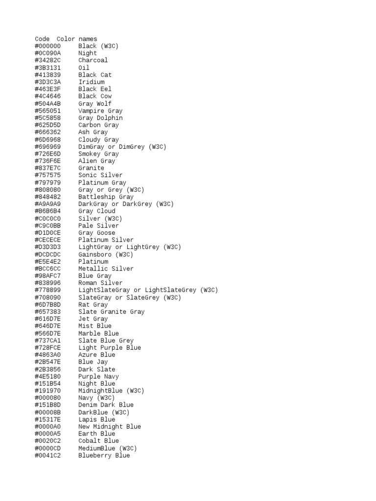 Color Codes | PDF | Qualia | Artistic Techniques