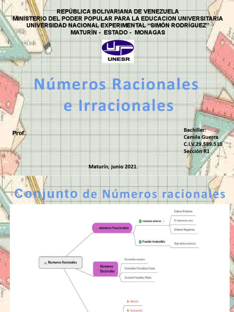 Números Racionales e Irracionales | PDF