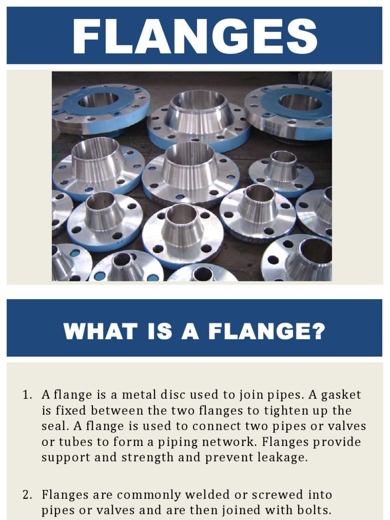 Types of Flanges | PDF | Pipe (Fluid Conveyance) | Industrial Processes