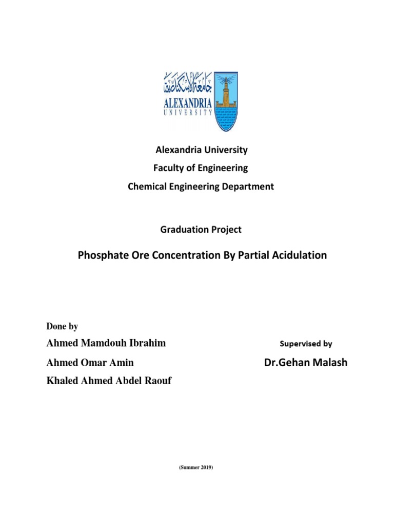 Phosphate Ore Acidulation Study | PDF | Phosphorus | X Ray Crystallography