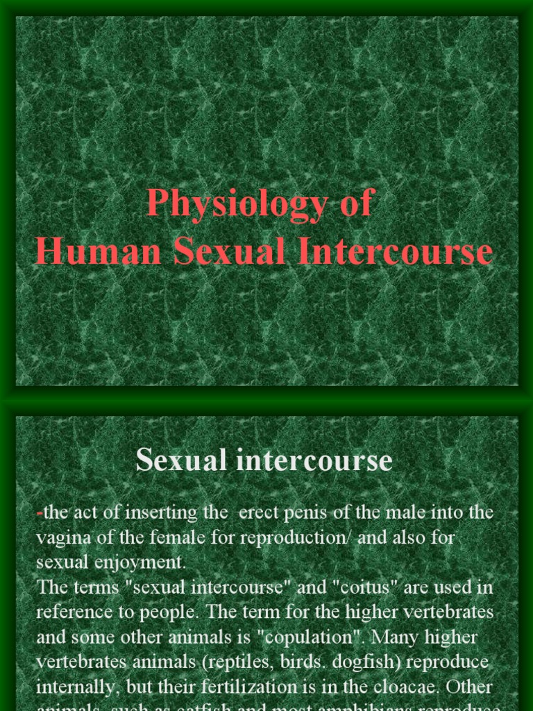 Human Sexual Intercourse | PDF | Birth Control | Sexual Intercourse