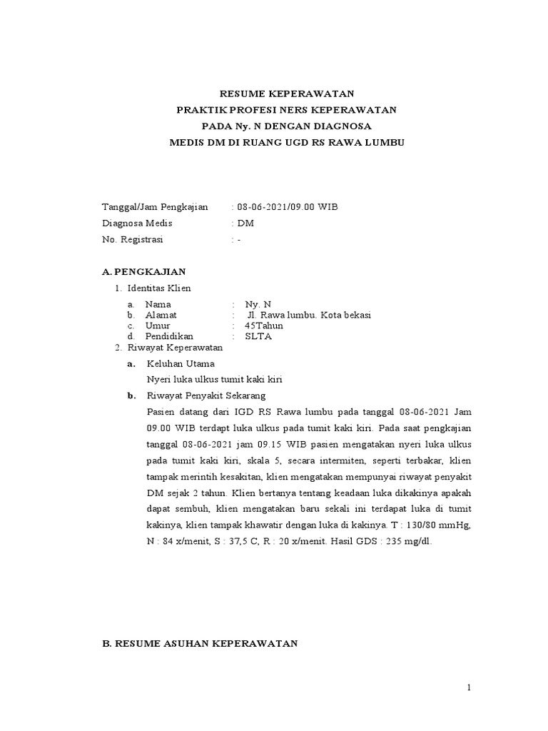 Resume DM DI IGD | PDF