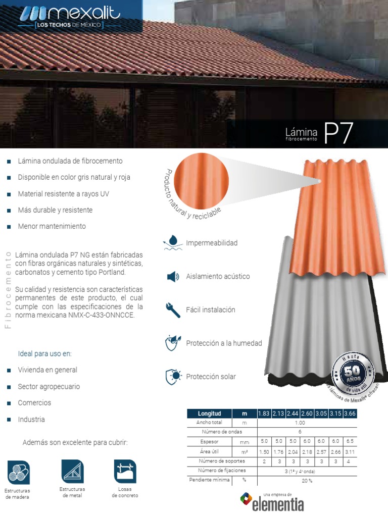 Ficha Tecnica Lamina p7 | PDF | Materiales de construcción | edificio