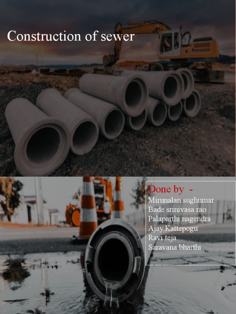 Sewers Construction | PDF | Sanitary Sewer | Pipe (Fluid Conveyance)