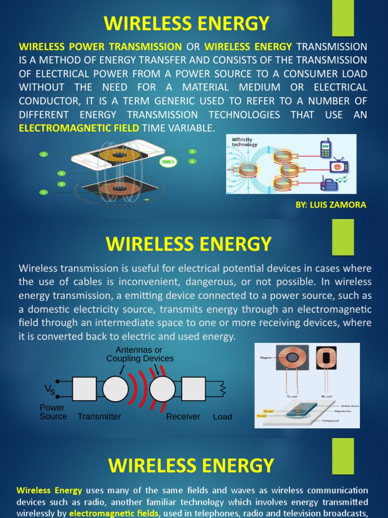 Wireless Power Transmission Wireless Energy | PDF | Radio | Inductor