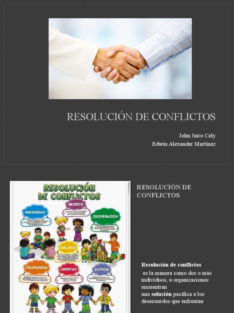 Resolución de conflictos | PDF