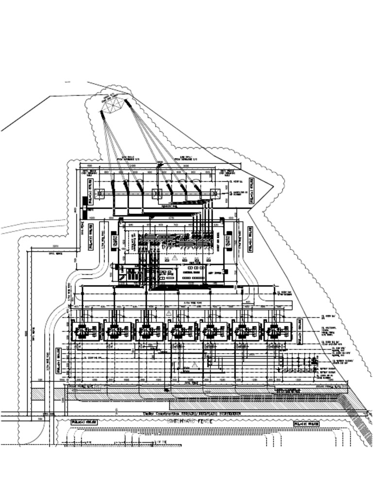 400KV GIS SWITCHYARD LAYOUT - Plan | PDF