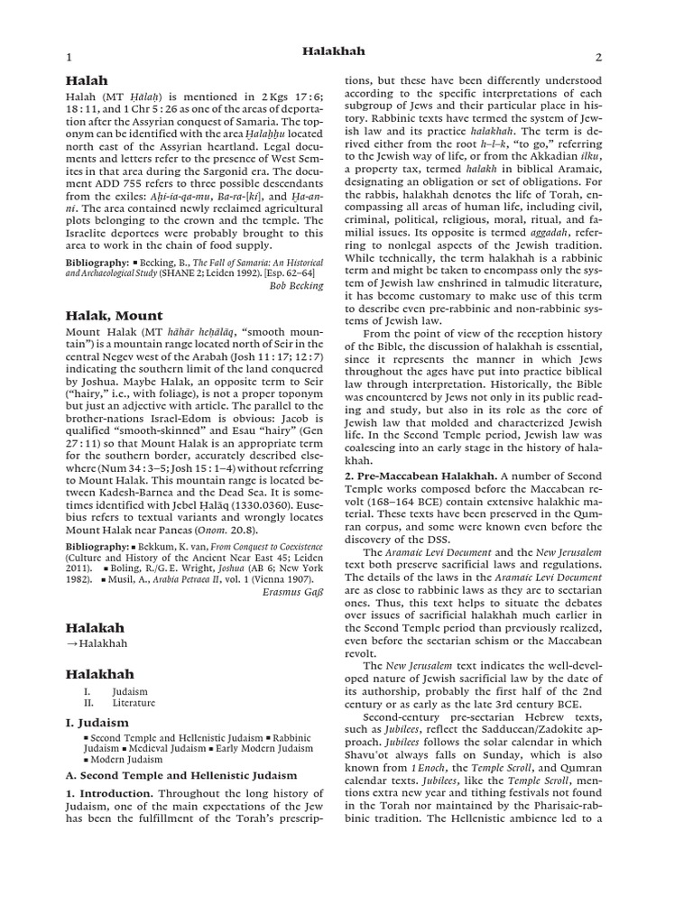 Halakhah Modern Judaism From The Encyclo | PDF | Pharisees | Talmud