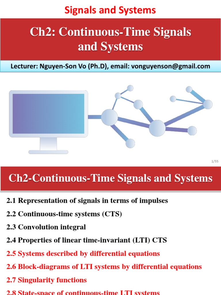 Ch2-SS - Continuous-Time Signals and Systems | PDF | Computer Science ...