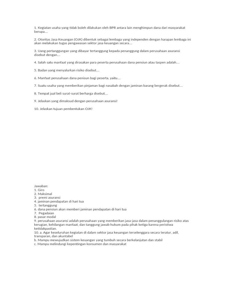 Usp Ekobis Essay Fix | PDF | Pengelolaan Keuangan & Uang