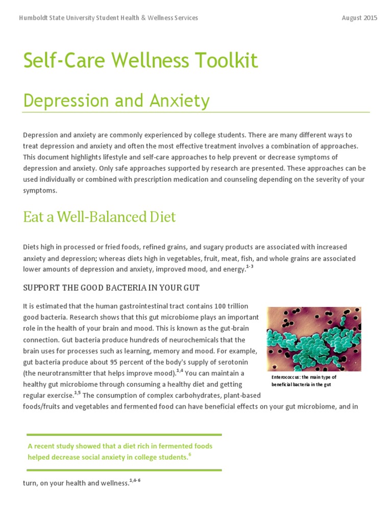 Self-Care Toolkit for Anxiety Relief | PDF | Mindfulness | Major ...