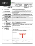 DETAILED LESSON PLAN Reproductive System | PDF | Reproductive System ...