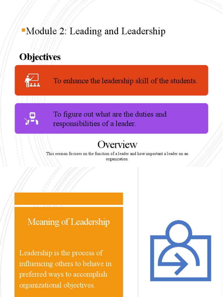 Module 2-NSTP 2 Leading and Leadership | PDF | Leadership | Applied ...