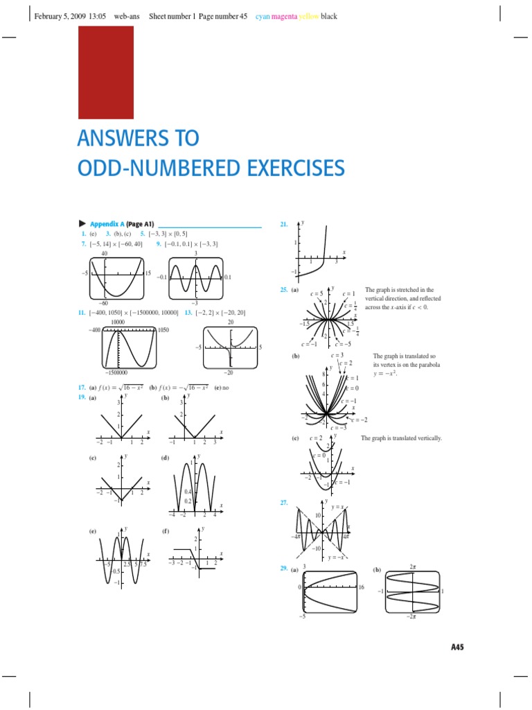 Answers To Odd-Numbered Exercises: (Page A1) | PDF | Combinatorics | Mathematical Relations
