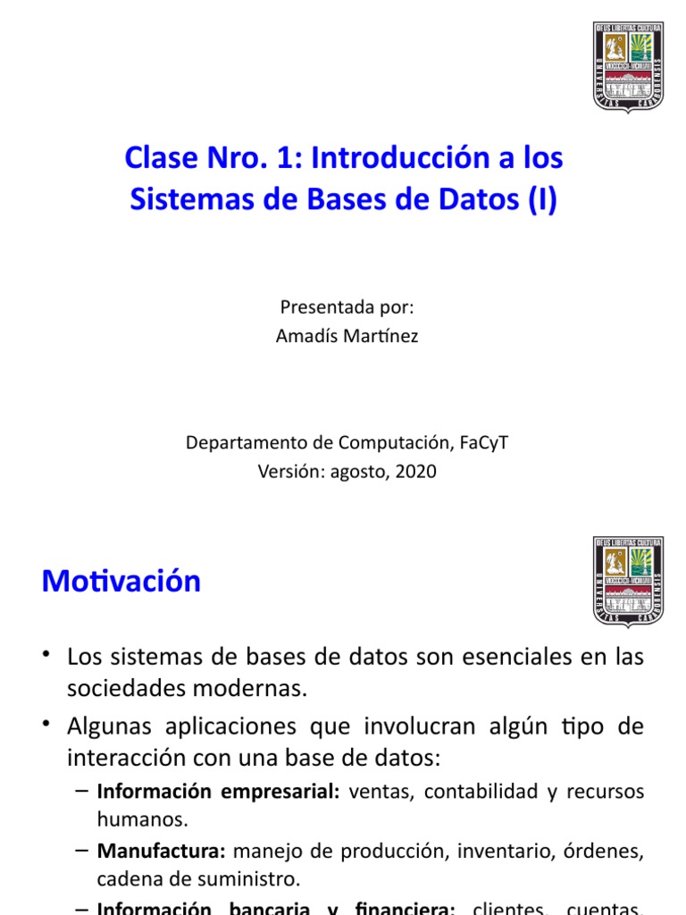 Clase 01 | PDF | SQL | Bases de datos