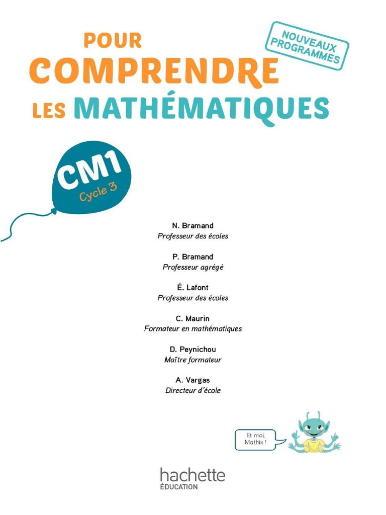Pour Comprendre Les Mathématiques CM1 | PDF