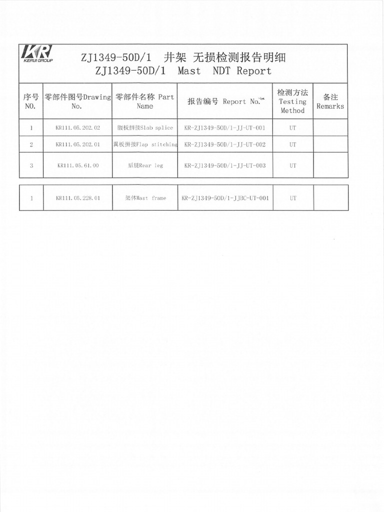 超声波检测报告 & Ultrasonic Testing Report | PDF