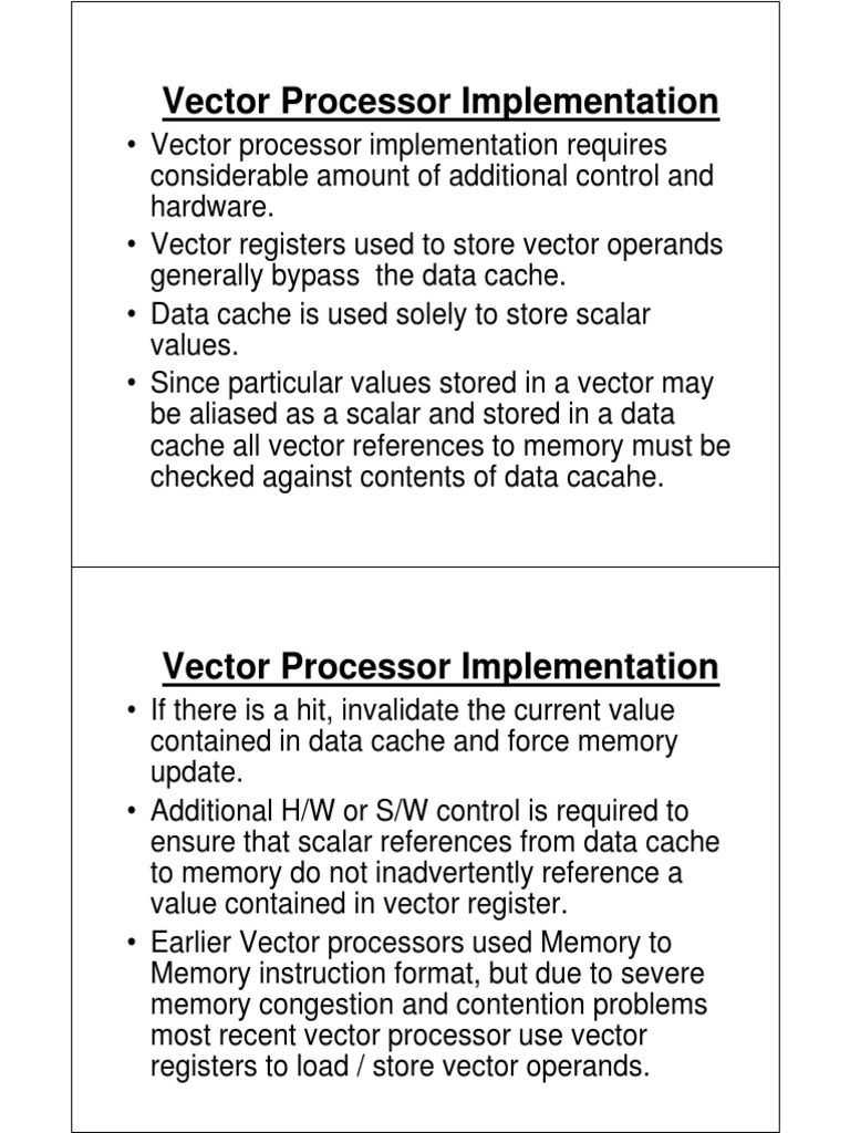 ACA20012021 - Vector & Multiple Issue Processor - 2 | PDF | Central ...