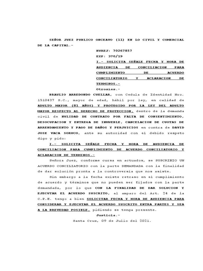 BRAULIO ARREDONDO Conciliacio | PDF