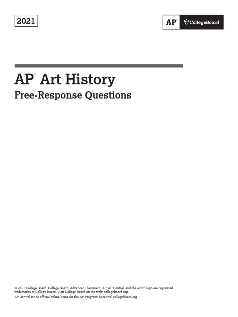 AP Art History: Free-Response Questions | PDF | Anno Domini | Science