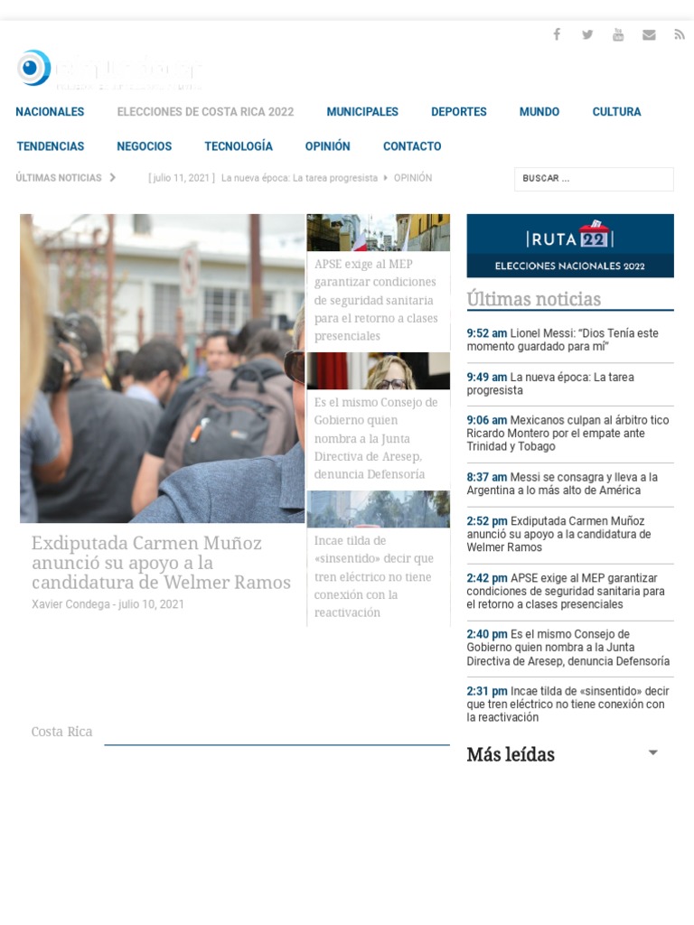 El Mundo CR - Noticias de Costa Rica - Diario Digital - Periódico ...