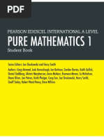 Edexcel IAL Pure Mathematics 1 | PDF