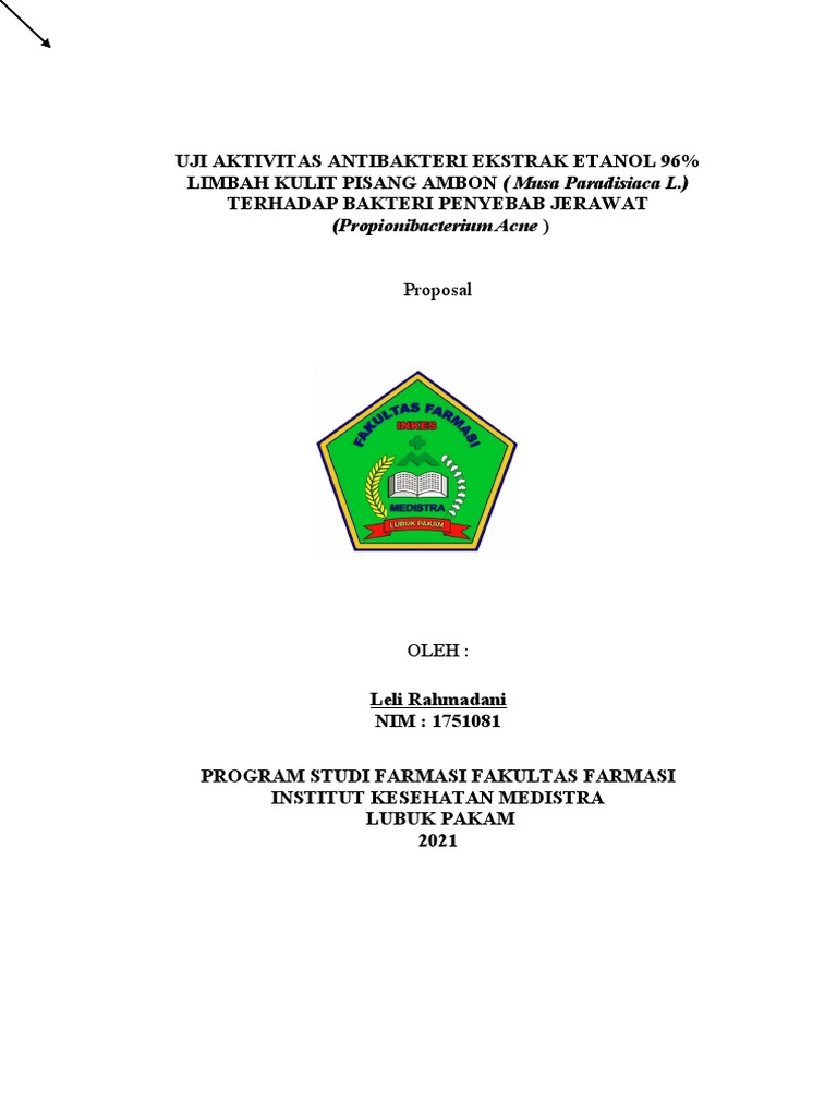 Proposal Leli Rahmadani (175181) - 1 | PDF
