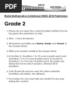 ASMO 2019 Maths Grade 2 | PDF | Teaching Mathematics | Science