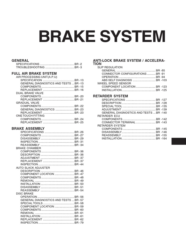 Brake System Troubleshooting Guide | PDF | Brake | Valve