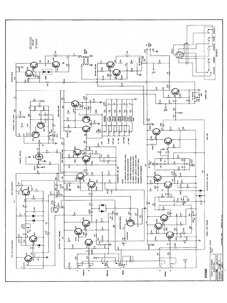 Peavey 400 Module B Series SCH | PDF