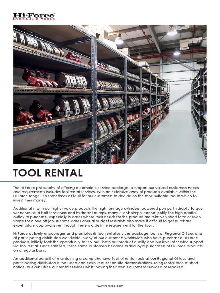 Tool Rental Catalogue Page PDF125201993255 | PDF | Business | Economies