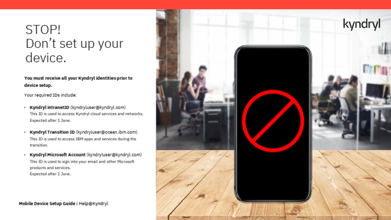 Kyndryl Mobile Device Setup Guide | PDF