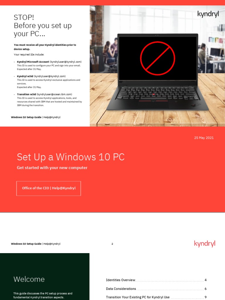 Windows 10 Setup Guide - EN - 25 May | PDF | Windows 10 | Microsoft Windows