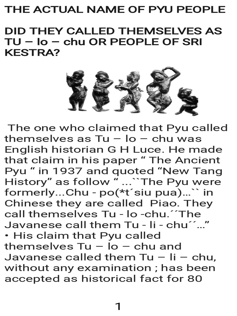 The Name of Pyu | PDF | Mandarin Chinese | Languages Of Macau