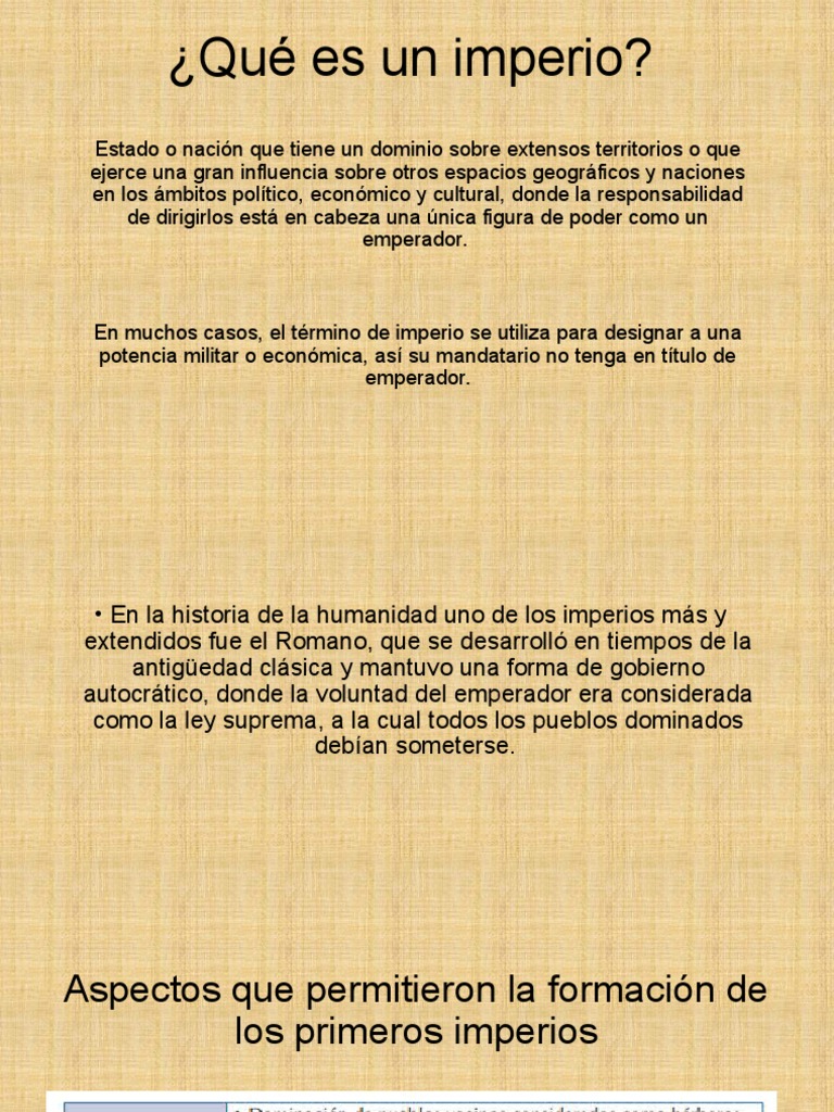 Qué Es Un Imperio | PDF | Roma antigua | Republica Romana
