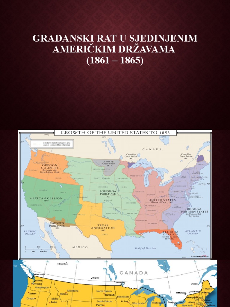 Građanski Rat U SAD-u Prezentacija 123 | PDF