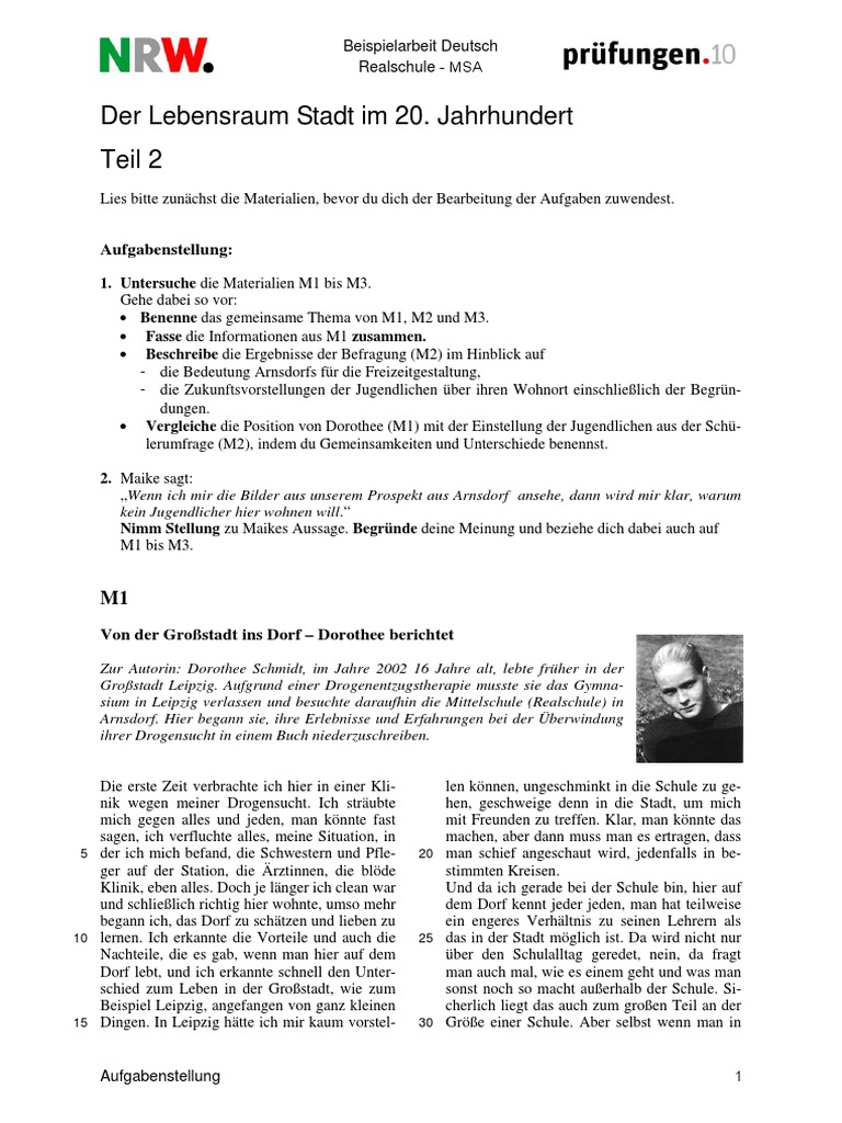 D ZP10 Beispielaufgabe Typ4b MSA 2006 | PDF