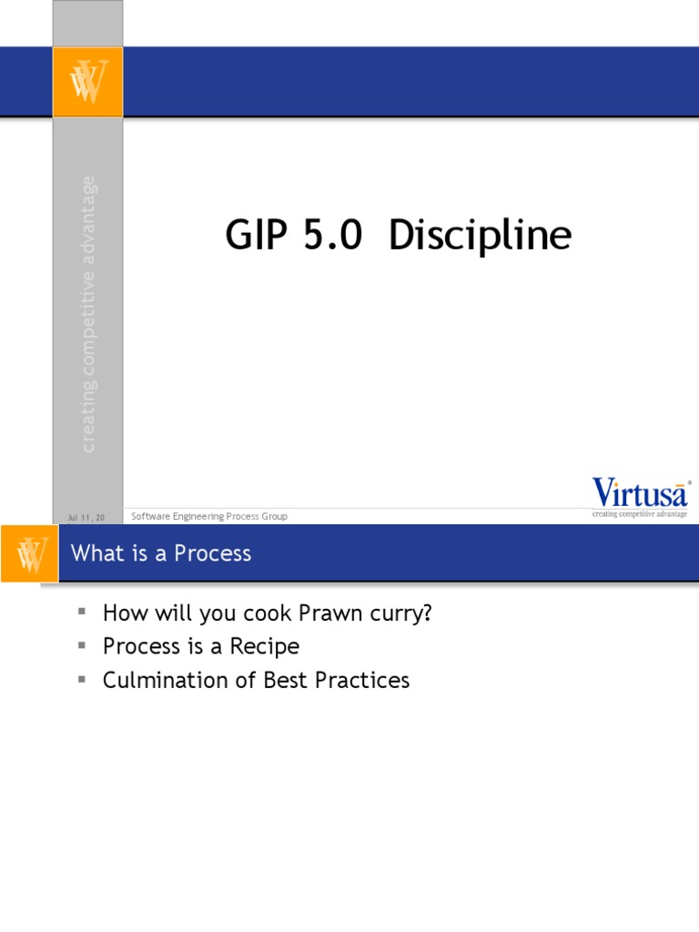 GIP 5.0 Discipline: Software Engineering Process Group | PDF ...